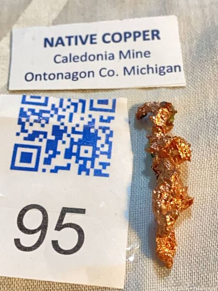 Native Copper Specimen Michigan 1.75" | Maxsold
