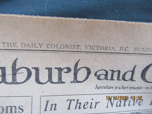 Daily Colonist Victoria BC newspaper 1928 | Maxsold
