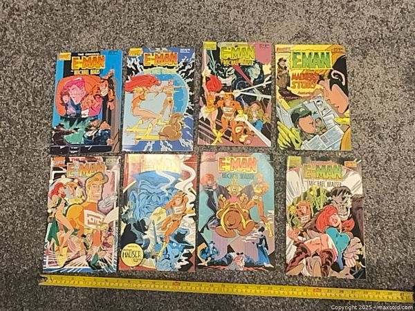 The Original E-Man comic issues 1-7 & 24 | Maxsold