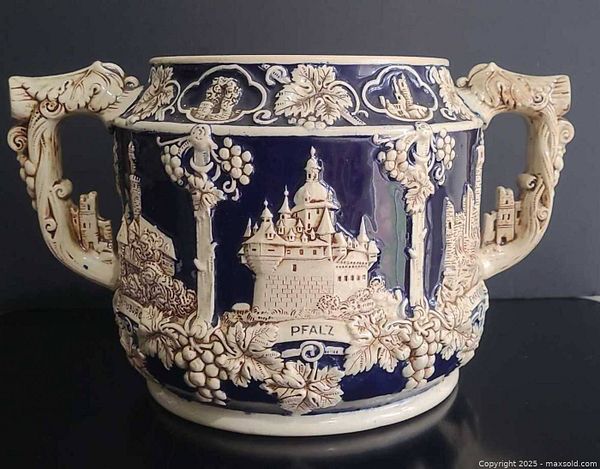 Wick-Werke Germany stoneware punch bowl | Maxsold