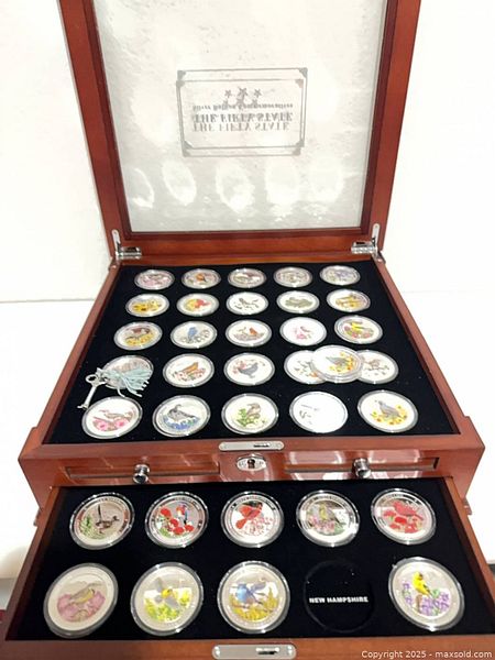 Danbury Mint Fifty States Coin Collection w/ Case | Maxsold