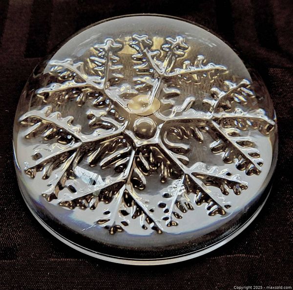 Avon Lead Crystal Snowflake Paperweight | Maxsold