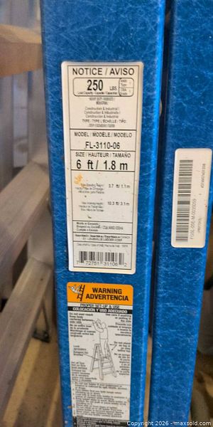 Featherlite FL-3110-06 6-ft aluminum step ladder | Maxsold