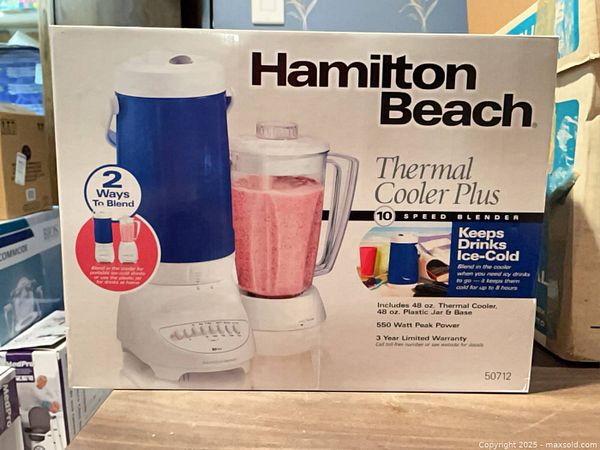 Hamilton Beach Thermal Cooler Plus Blender | Maxsold
