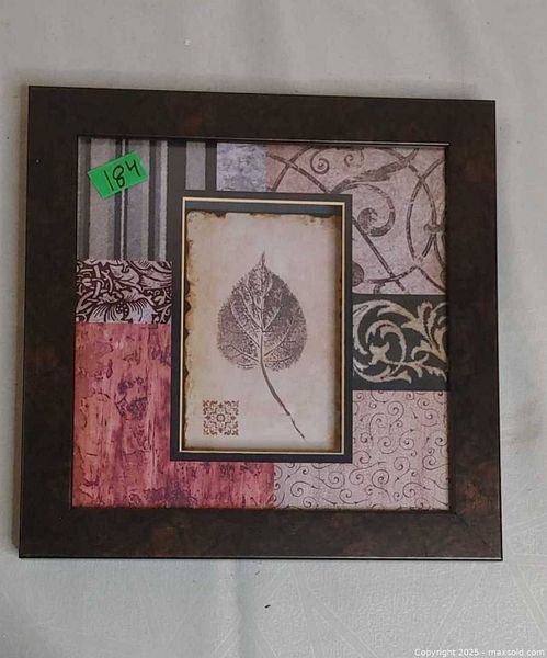 Michael Marcon 'September' poplar leaf framed art | Maxsold