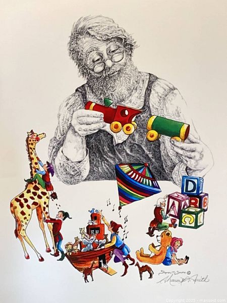 Signed Sharon M. Smith lithograph "Last Minute Touch ups" 16x20 | Maxsold
