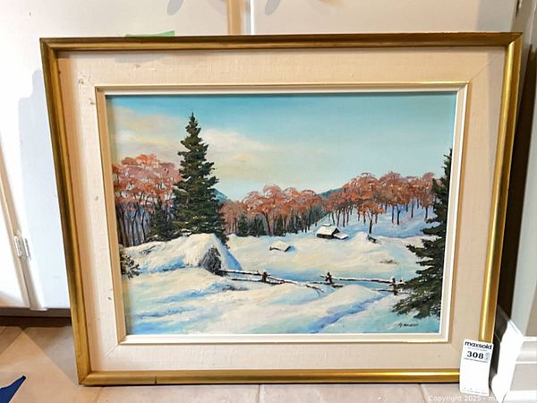 M. MacLeod Original Winter Landscape Painting | Maxsold
