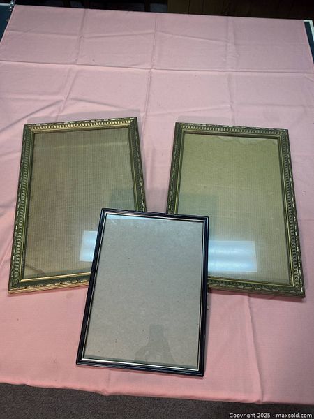 2 Victorian gilt wood frames and 1 plastic diploma frame | Maxsold