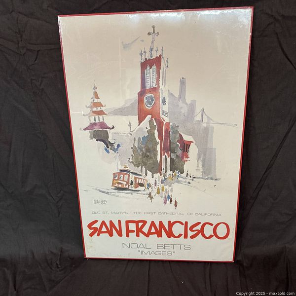 Noel Betts “San Francisco” lithograph poster | Maxsold
