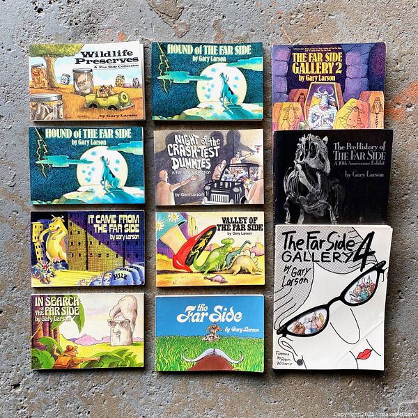 11 vintage The Far Side books by Gary Larson | Maxsold
