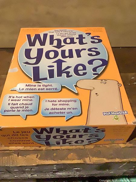 PlayMonster What's Yours Like? board game | Maxsold