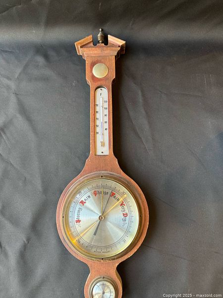 Vintage Western Germany Wall Barometer Weather Station | Maxsold