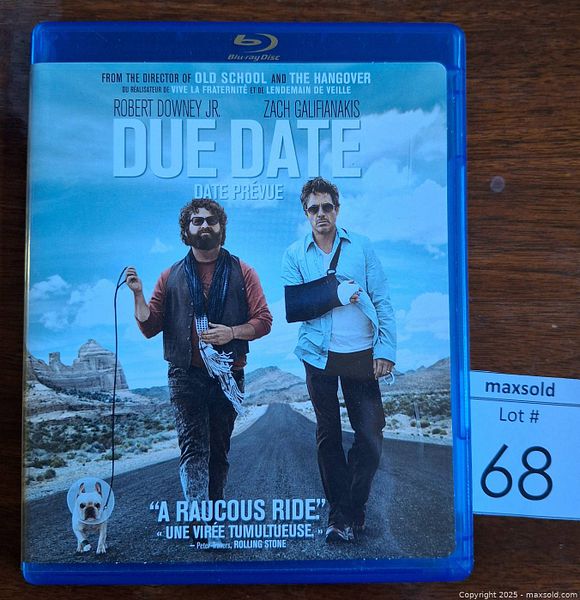 Due Date Blu-ray DVD Digital Copy combo | Maxsold