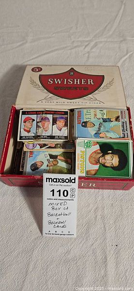 Mixed Baseball, Basketball & Football Trading Cards With Swisher Sweets ...