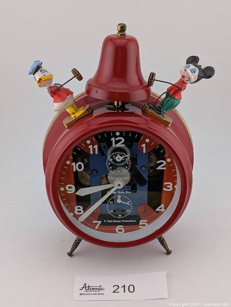 1950s Vantage Walt Disney “Busy Boy” wind-up alarm clock | Maxsold