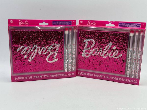 2 Barbie eyeshadow palette kits with brushes | Maxsold