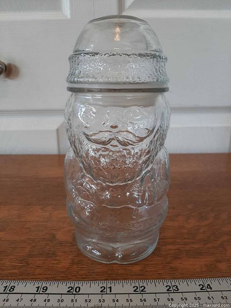Vintage Libbey glass Santa Claus jar | Maxsold