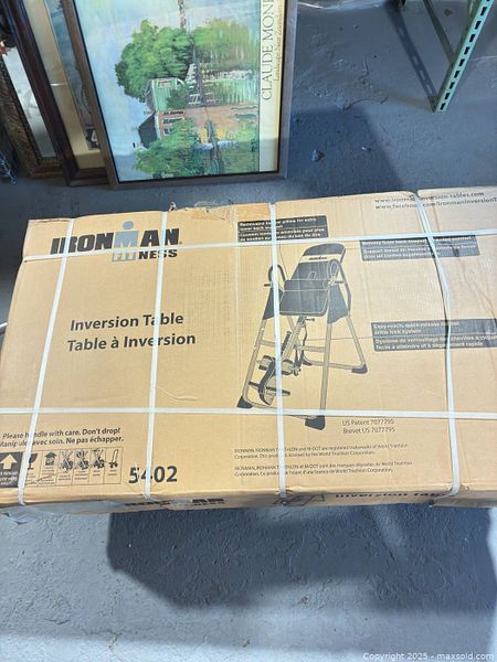 Ironman inversion table model 5402, new | Maxsold
