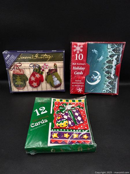 Sealed 1990s Christmas Card Boxes | Maxsold