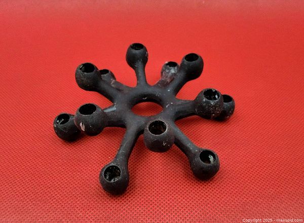 Vintage Dansk cast iron spider candlestick | Maxsold
