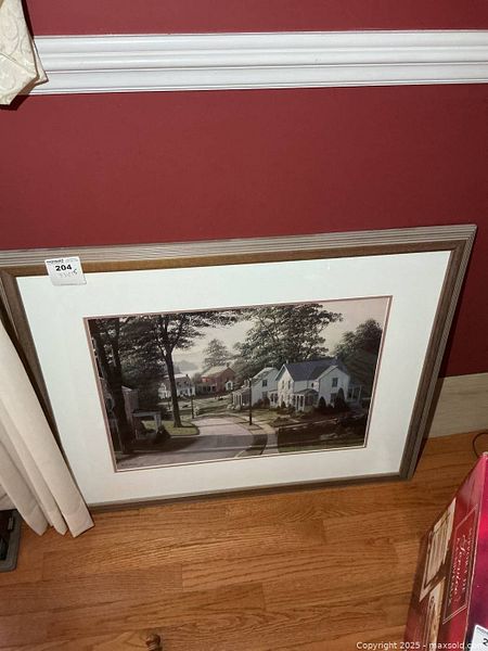 W. Saunders signed framed print | Maxsold