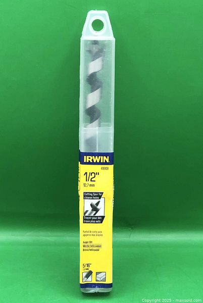 Irwin 1/2-inch auger bit | Maxsold