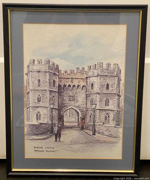 Marsden Prophet Windsor Castle Watercolour | Maxsold