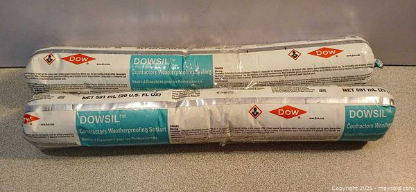 2 Dowsil waterproofing sealant tubes 20 fl oz | Maxsold
