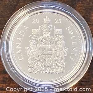 2025 Royal Canadian Mint Silver Proof 50 Cent Coin | Maxsold