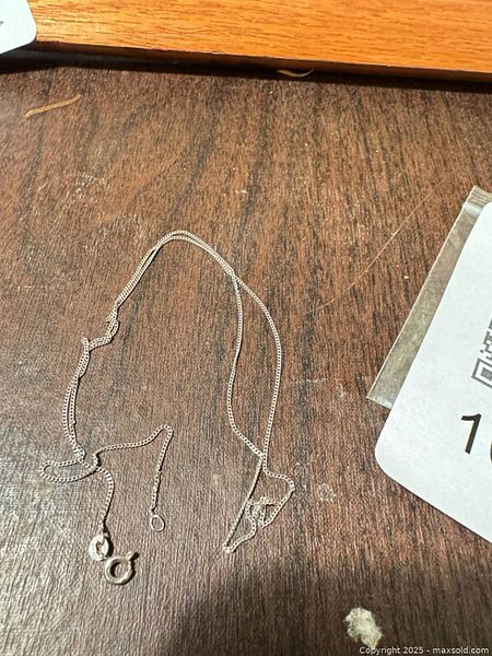 18K White Gold Chain Necklace | Maxsold