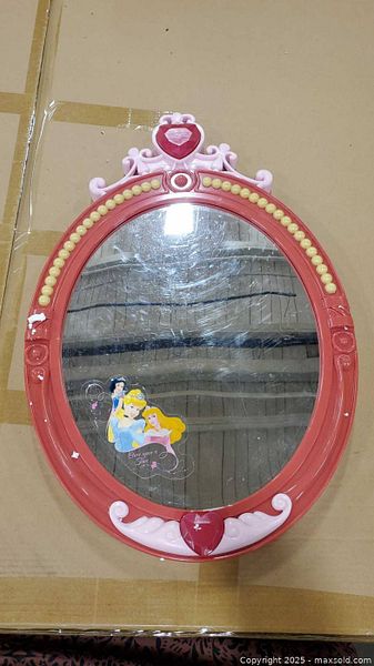 Disney Princess oval wall mirror with lights and sounds | Maxsold