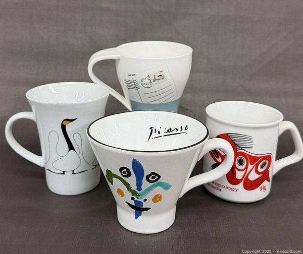 Picasso Chee Chee UBC Art Mugs 4 pcs | Maxsold