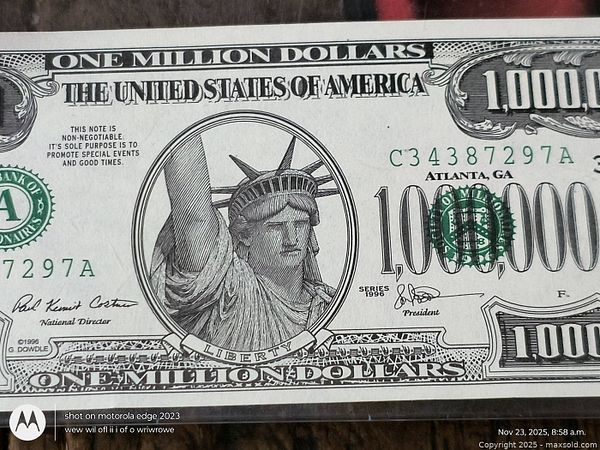One million dollar novelty note | Maxsold