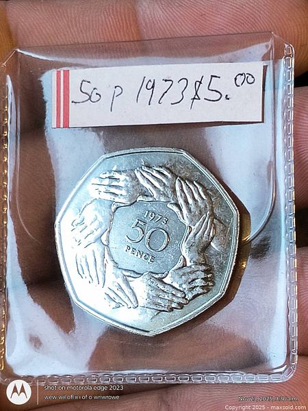 1973 50 pence coin | Maxsold