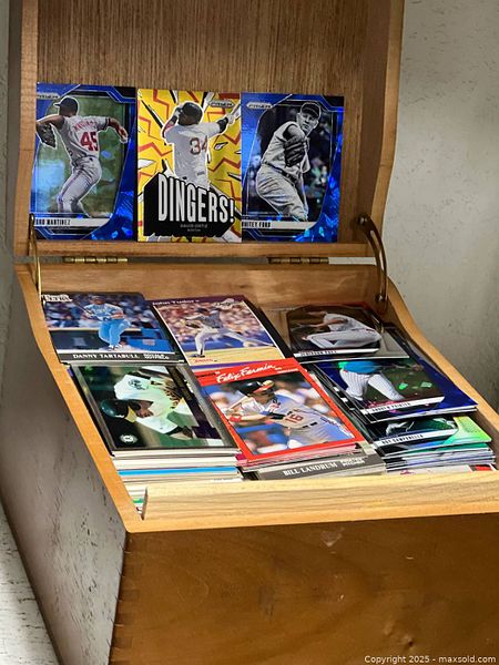 1,000+ MLB Baseball Trading Cards with Wooden Collector Box | Maxsold