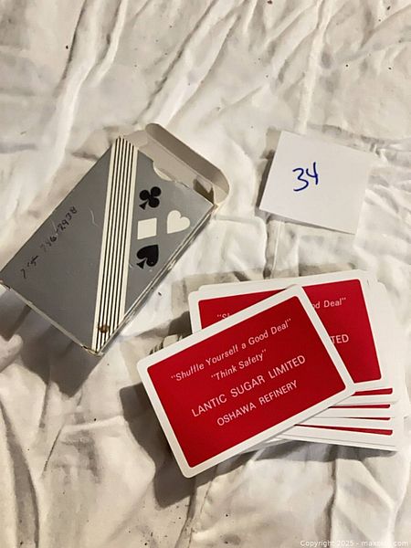 Vintage Lantic Sugar promotional playing cards deck | Maxsold