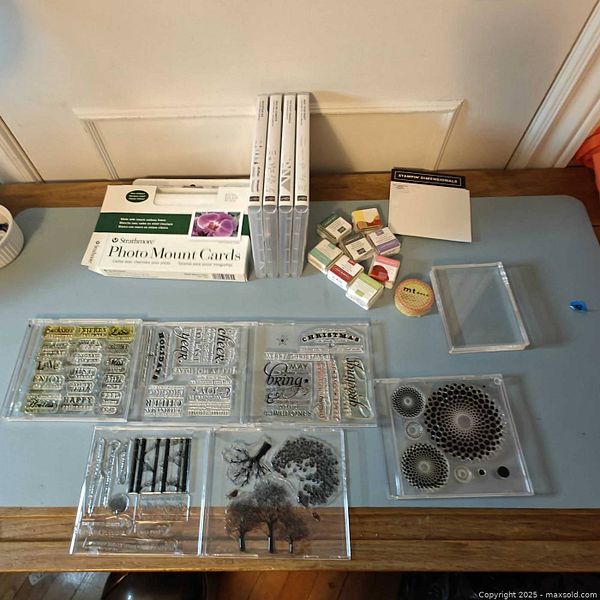 Stampin’ Up clear stamp sets, ink cubes, photo cards | Maxsold