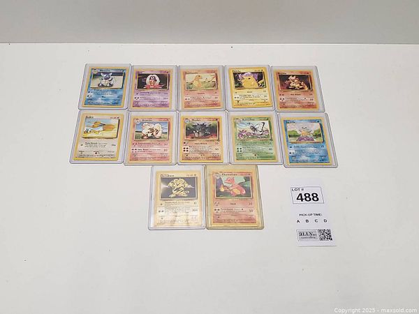1990s Pokémon TCG cards, 12 pcs | Maxsold