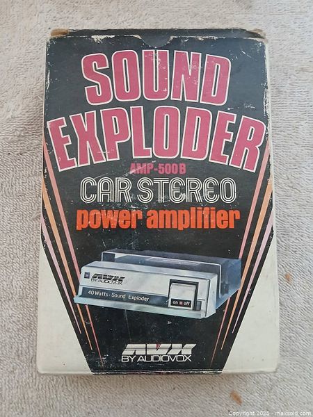 Audiovox Sound Exploder AMP-500B car stereo power amplifier | Maxsold