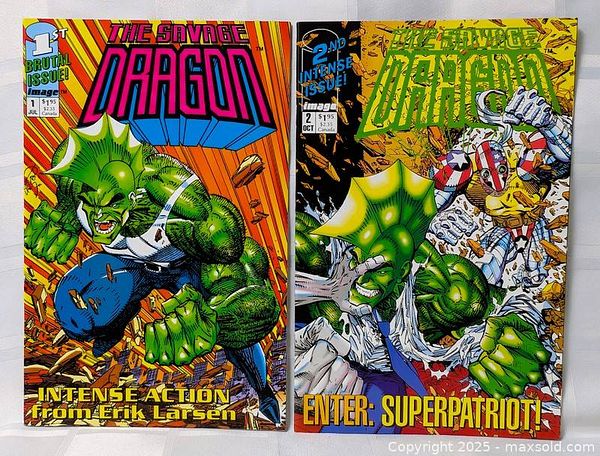 The Savage Dragon comic issues 1 & 2 | Maxsold