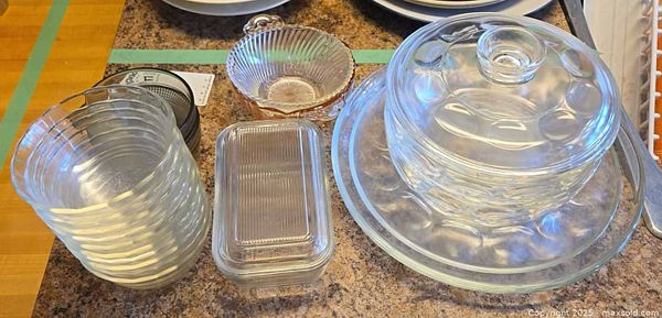 Assorted Clear Glass Tableware | Maxsold