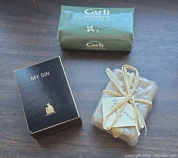 Lanvin My Sin perfume with two soap bars | Maxsold