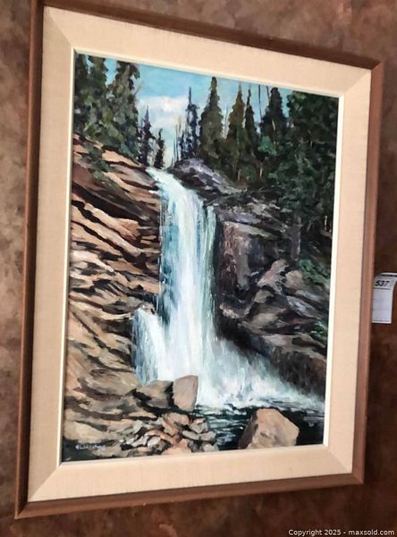 V.L. Wildfong oil landscape painting | Maxsold