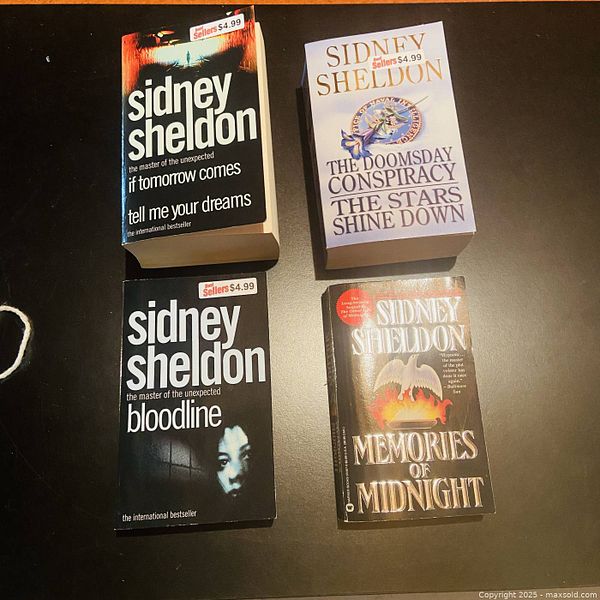 Sidney Sheldon paperback novels, 4 books, 6 titles | Maxsold
