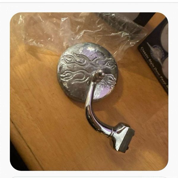 Pair of Flame Engraved Peep Mirrors | Maxsold