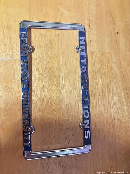Penn State University license plate frame | Maxsold