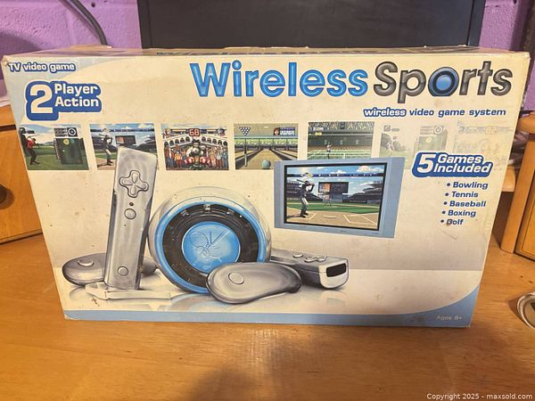Wireless Sports motion video game system with box | Maxsold