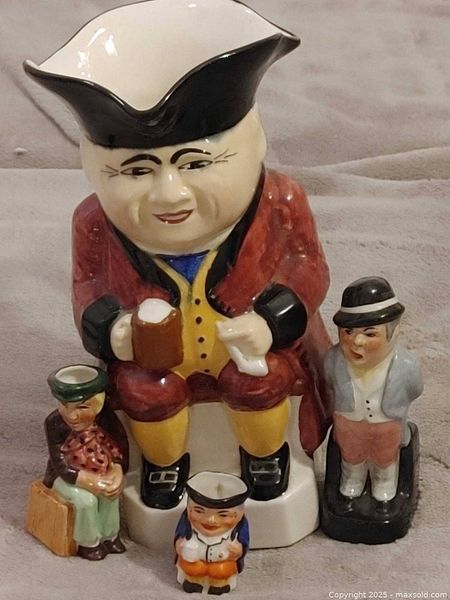 Devonmoor Toby Jug With 3 Smaller Tobies | Maxsold
