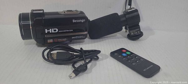 Besungo 1080P HD camcorder with accessories | Maxsold
