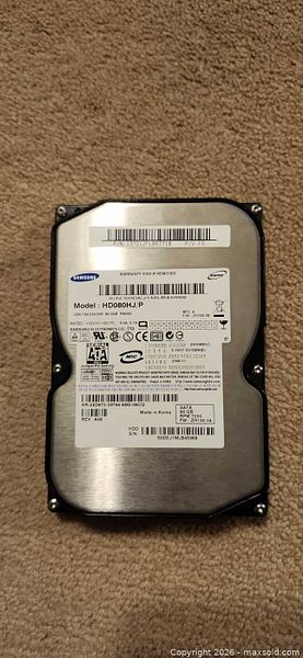 Samsung HD080HJ/P 80GB 3.5" SATA Hard Drive | Maxsold